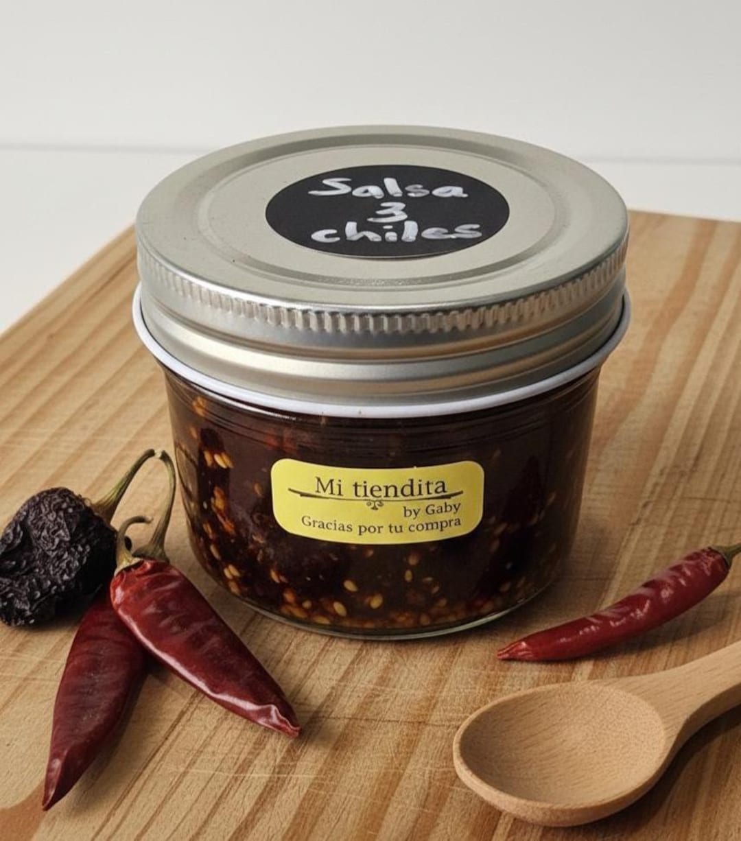Salsa 3 Chiles | Mexican Three Chiles Oil - Homemade, 100% Natural ...