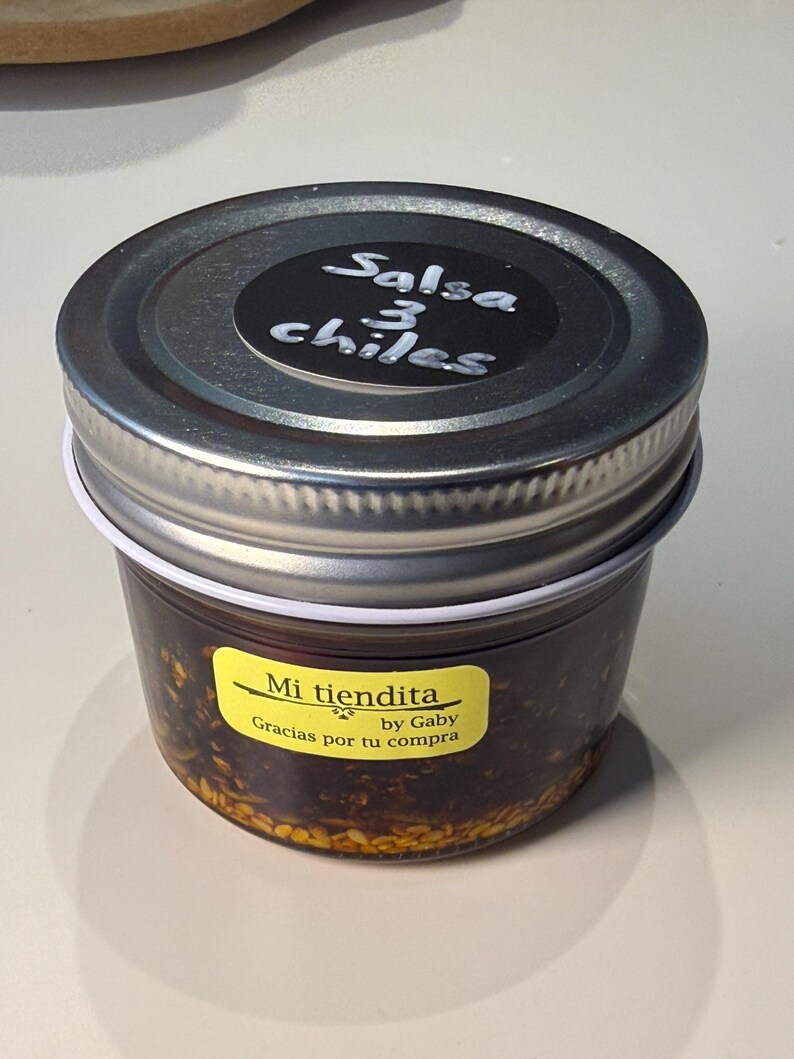 Salsa 3 Chiles | Mexican Three Chiles Oil - Homemade, 100% Natural ...