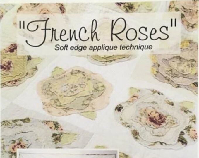 French Roses Soft Edge Applique Pattern - Etsy
