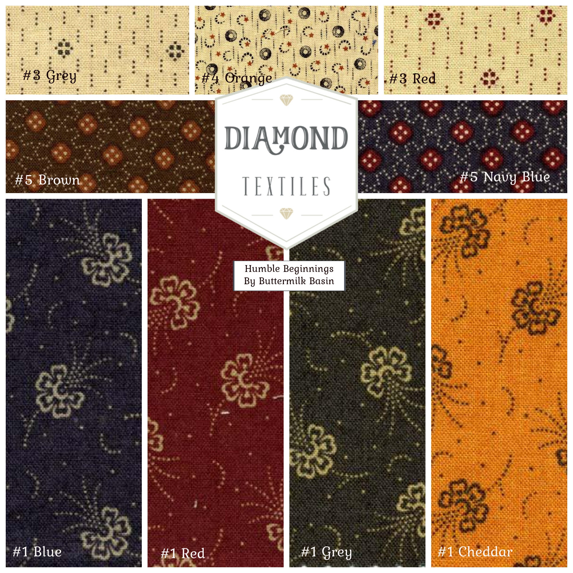 Diamond Textiles Humble Beginnings #5 Brown by Buttermilk Basin - Etsy