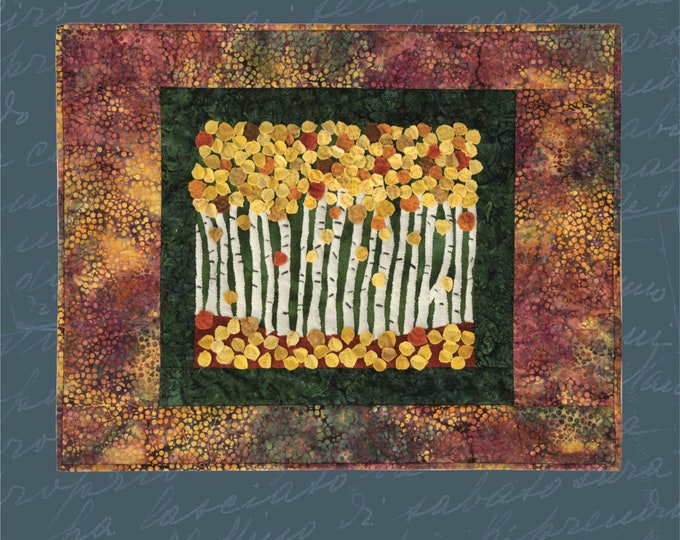 Aspen Trees Wool Applique Folk Art Quilt Pattern - Etsy