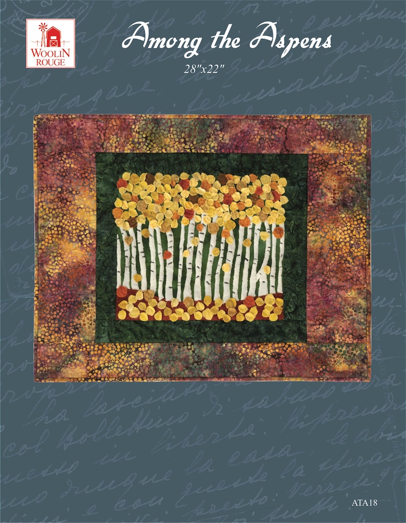 Aspen Trees Wool Applique Folk Art Quilt Pattern - Etsy