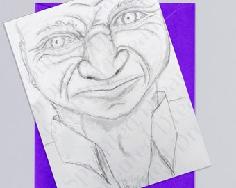 Modern Trolls Girl Thank You Card Minimalist Poppy Troll - Etsy