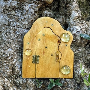 Starry Fairy Door That Opens and Closes, Outside Functional Fairy Door ...