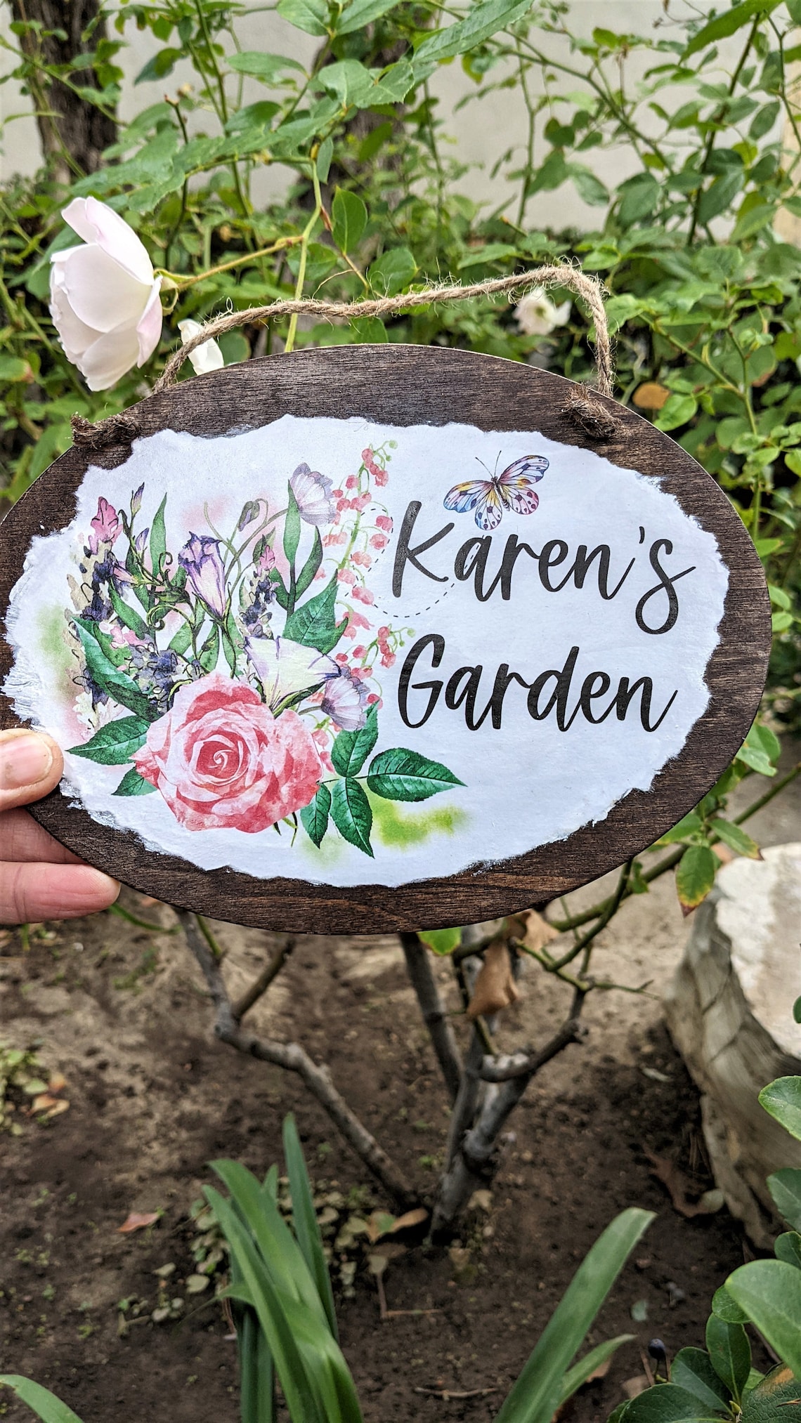 Personalized Garden Sign Outdoor Garden Sign - Etsy