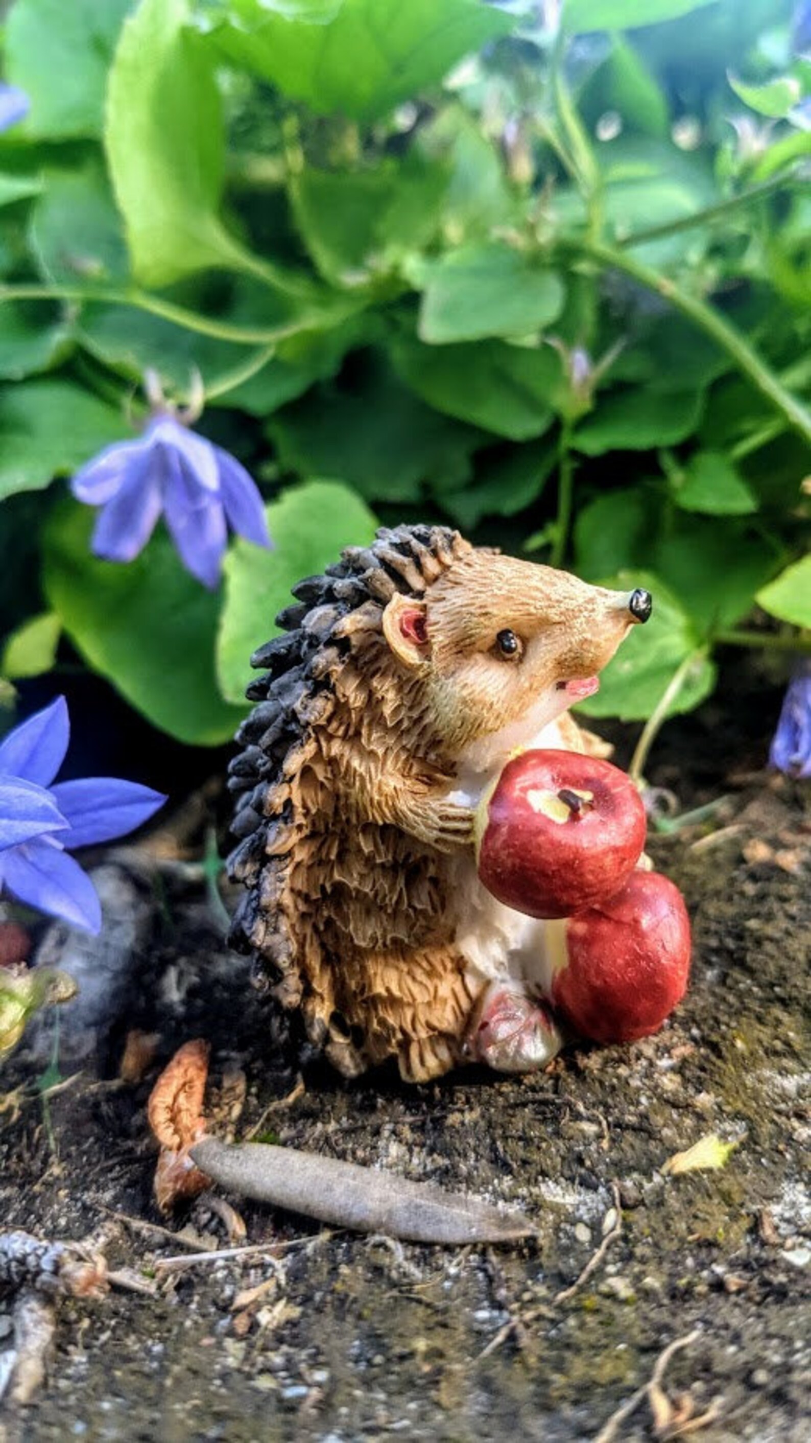 Miniature Hedgehog With Two Apples Mini Hedgehog for Outdoor | Etsy