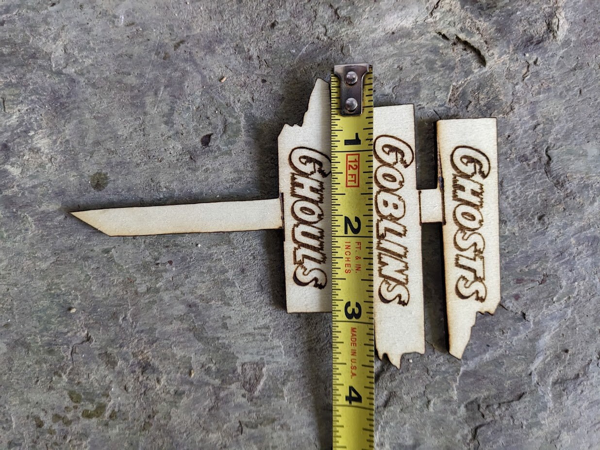 Miniature Goblin Sign for Halloween Fairy Gardens | Garden Pick That ...