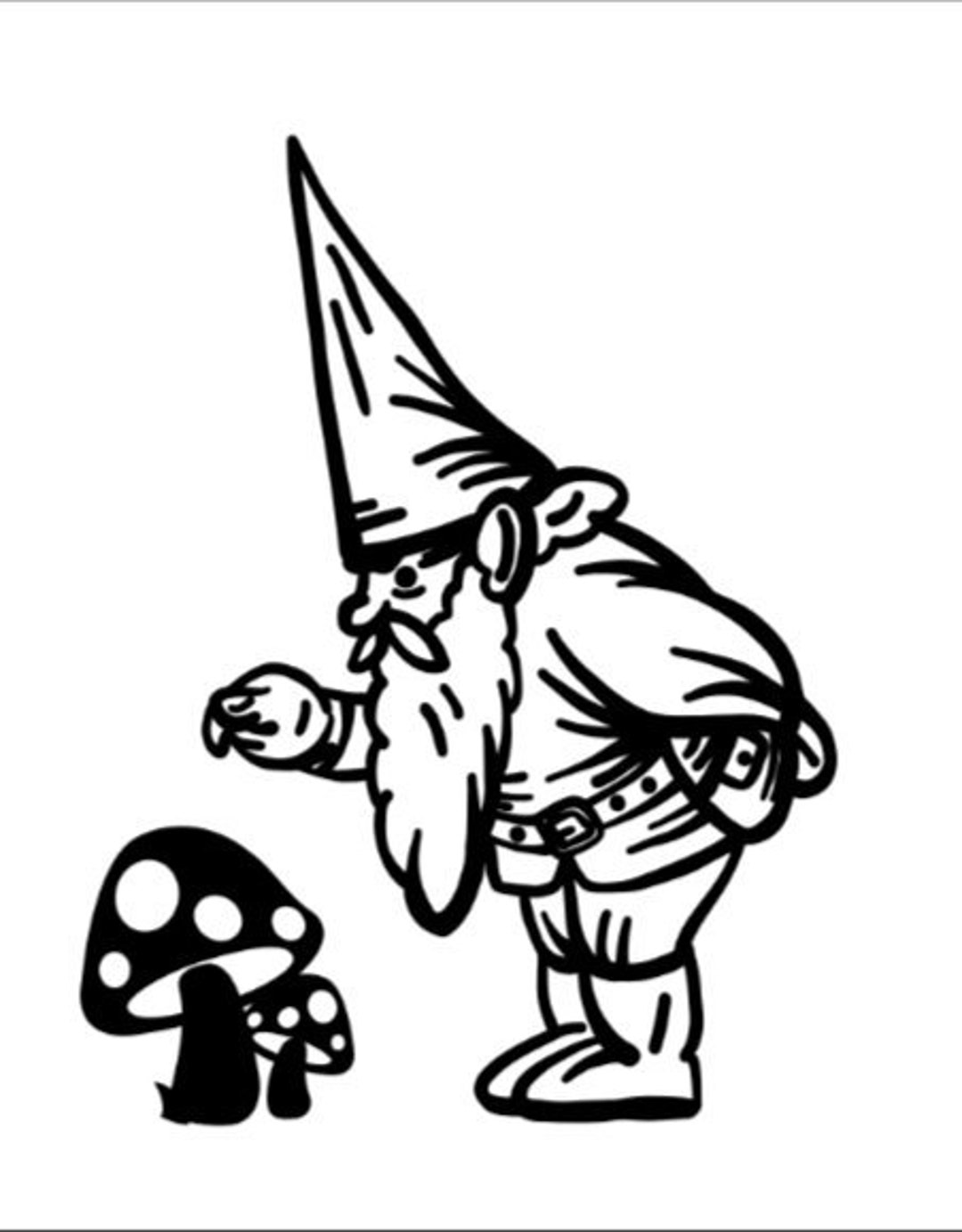Gnome Car Decal, Gnome Vinyl Sticker - Etsy