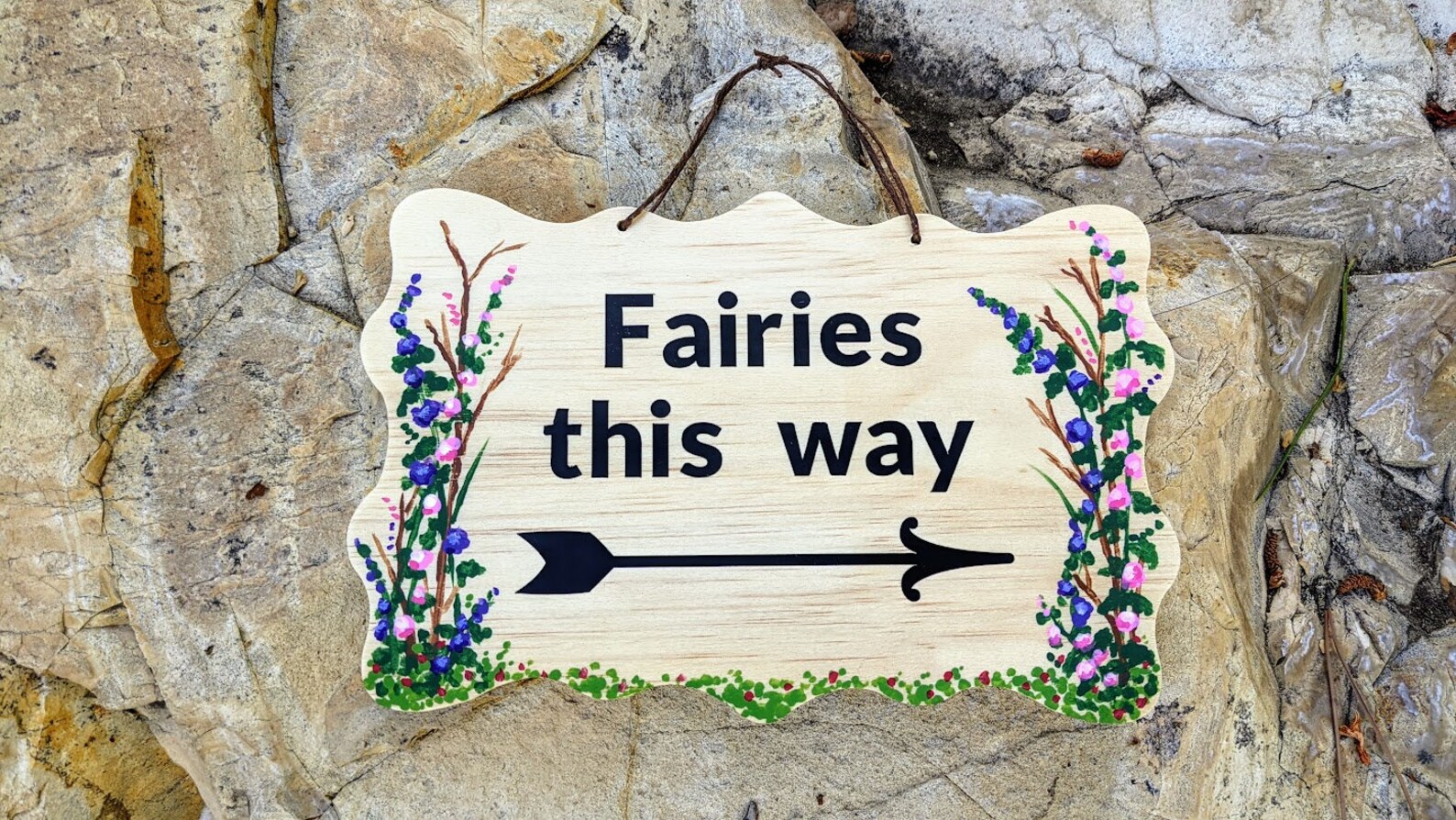 Fairy Garden Sign Fairies This Way Sign Outdoor Garden Sign - Etsy