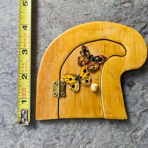 Butterfly Door That Opens and Closes | Functional Miniature Pixie Door ...
