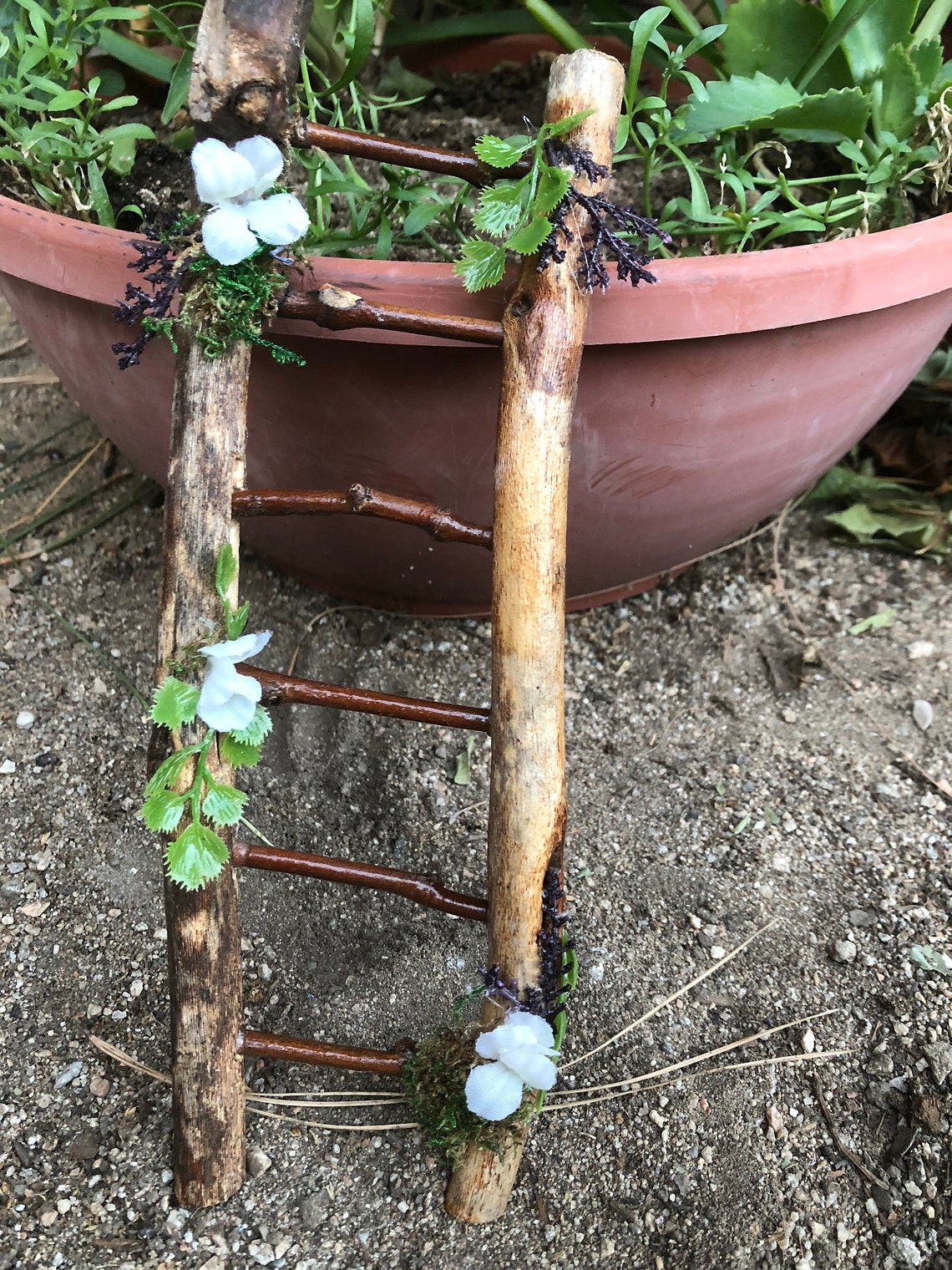 Natural Ladder for Fairy Gardens Handmade of Wood for Sprites - Etsy