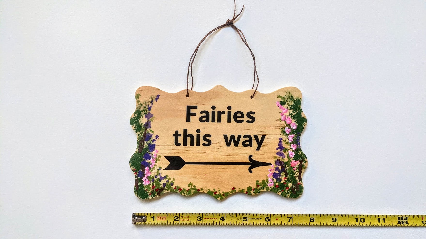 Fairy Garden Sign Fairies This Way Sign Outdoor Garden Sign | Etsy