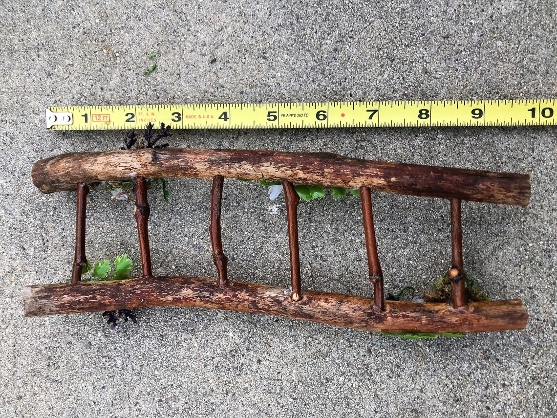 Natural Ladder for Fairy Gardens Handmade of Wood for Sprites - Etsy