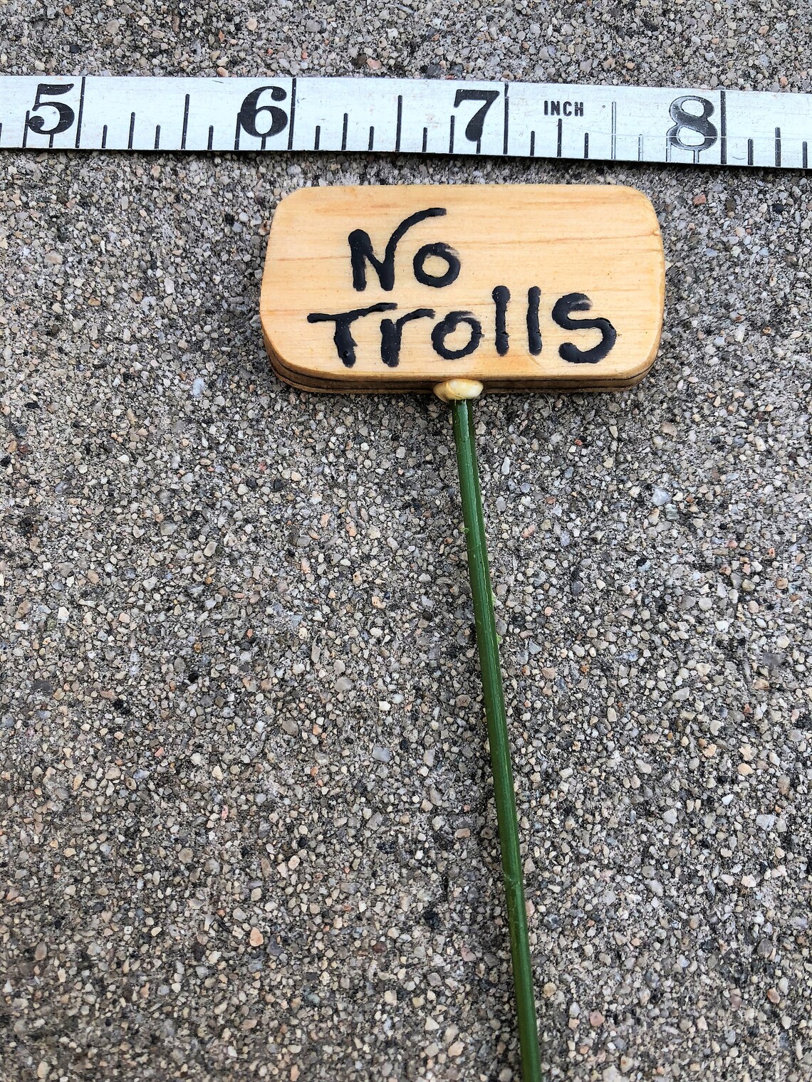 Outside Fairy Garden Sign No Trolls Warning Troll Sign | Etsy