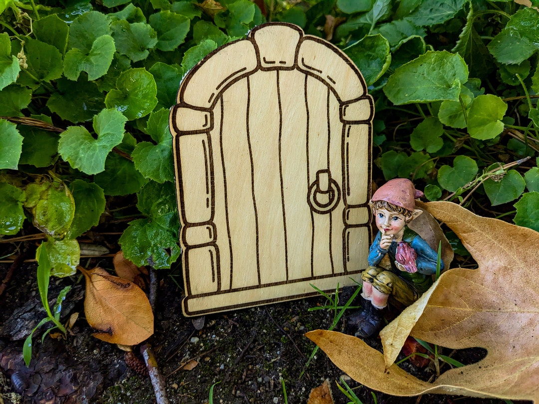 DIY Raw Wood Fairy Door Craft: Paint & Decorate - Etsy