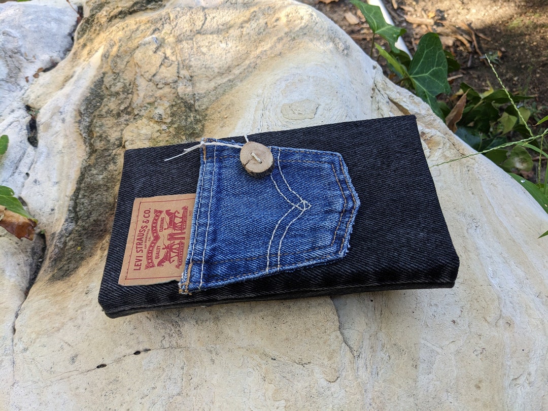 Handbound Watercolor Sketch Book With Denim Covers and Pockets Handmade ...