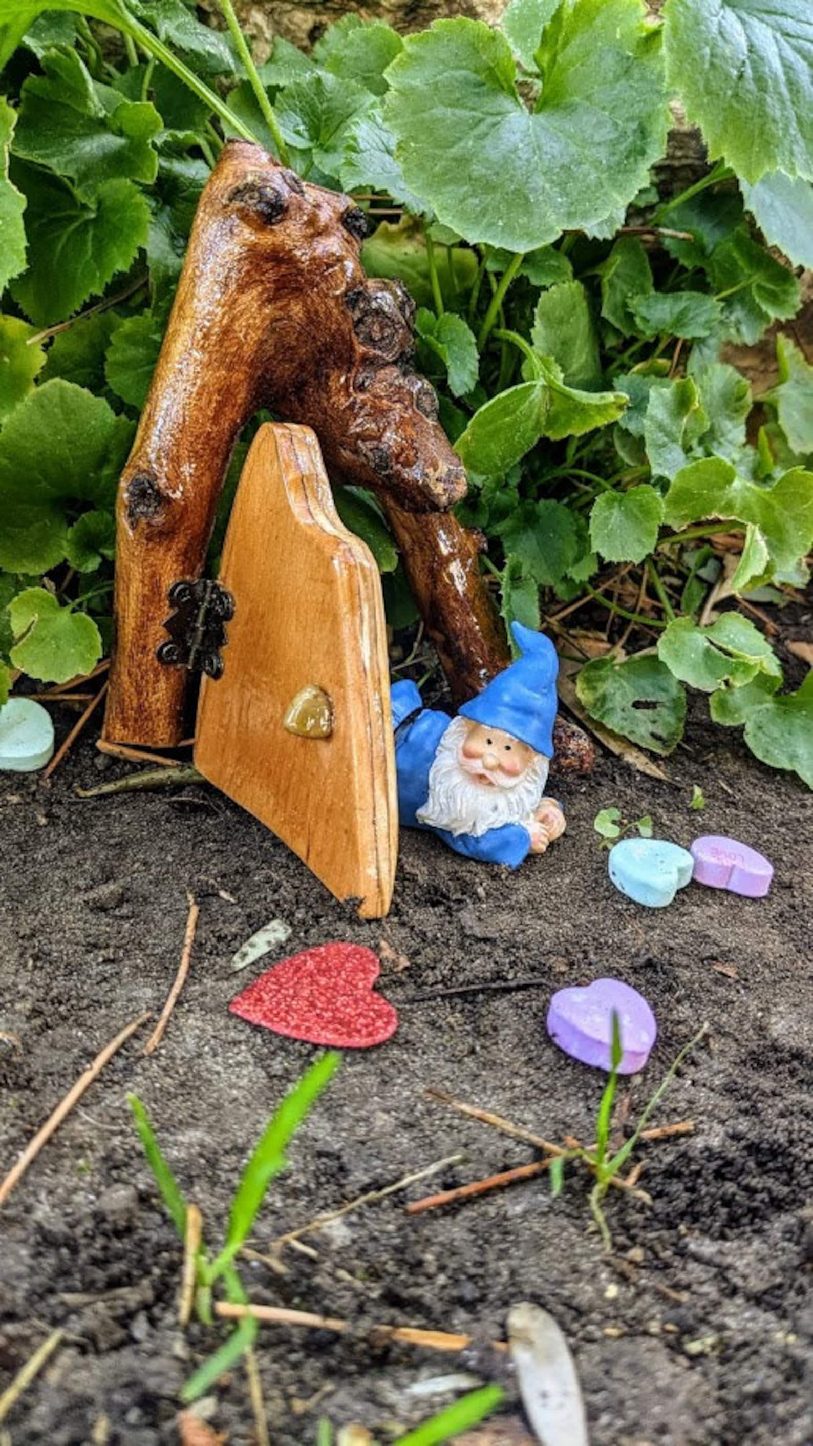 Gnome Figurine Laying Down Resin Gnome for Miniature Gardens | Etsy
