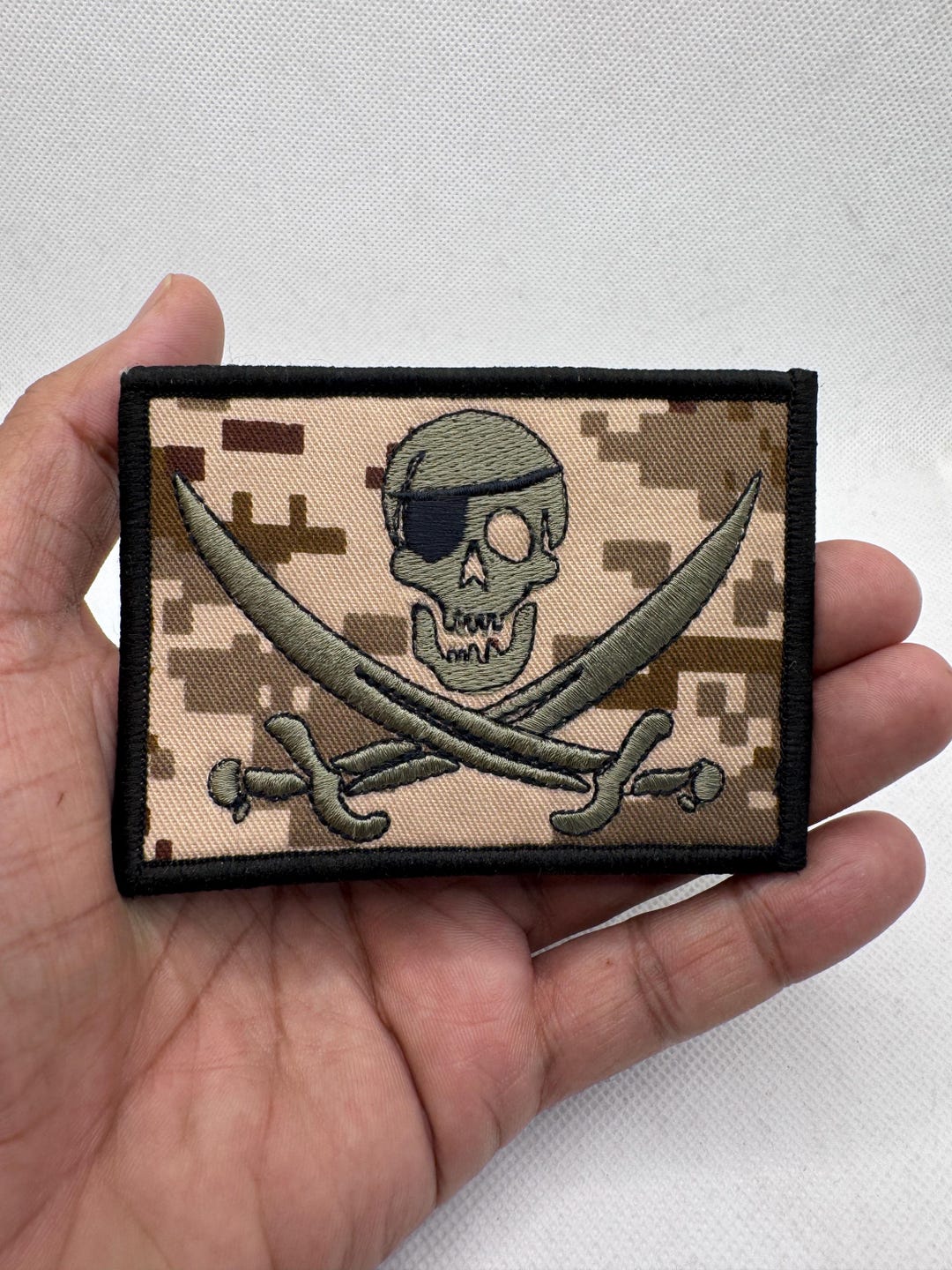 Calico Jack Tactical Patch | Jolly Roger Morale Badge Velcro Back (pack ...