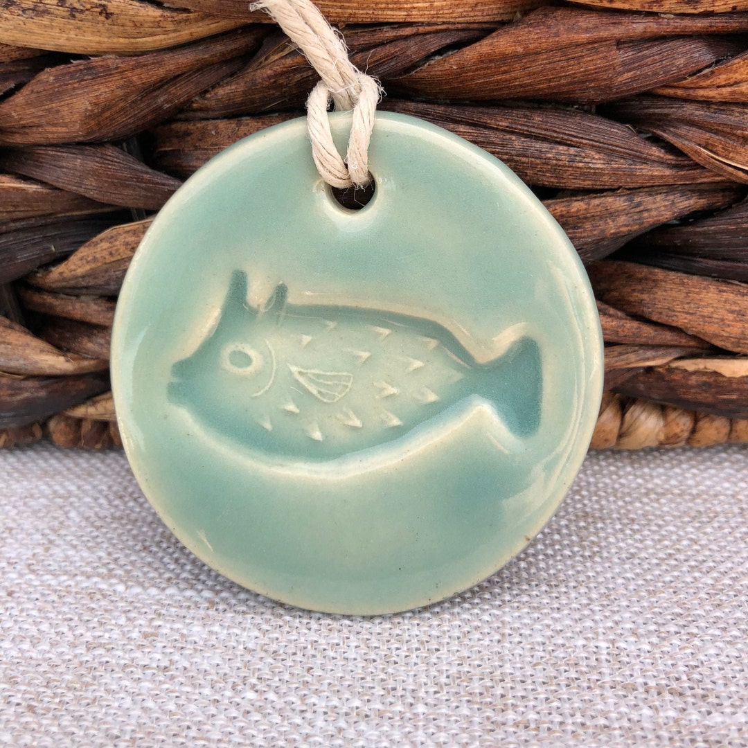 Pufferfish Ornament | Blowfish | Exhale | Beachy Christmas Ornament ...