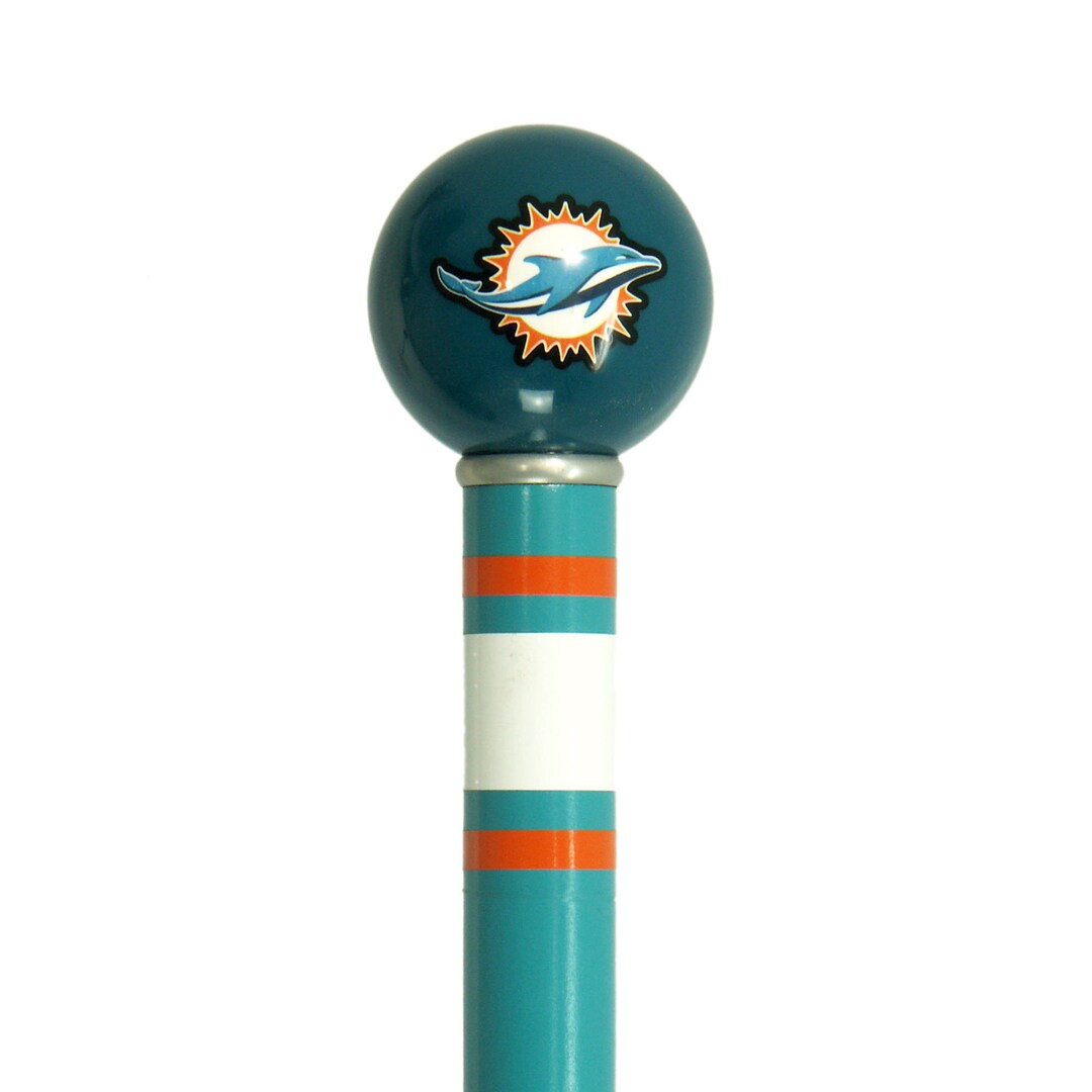 Miami Dolphins Walking Cane Featuring a Officially Licensed NFL Ball ...