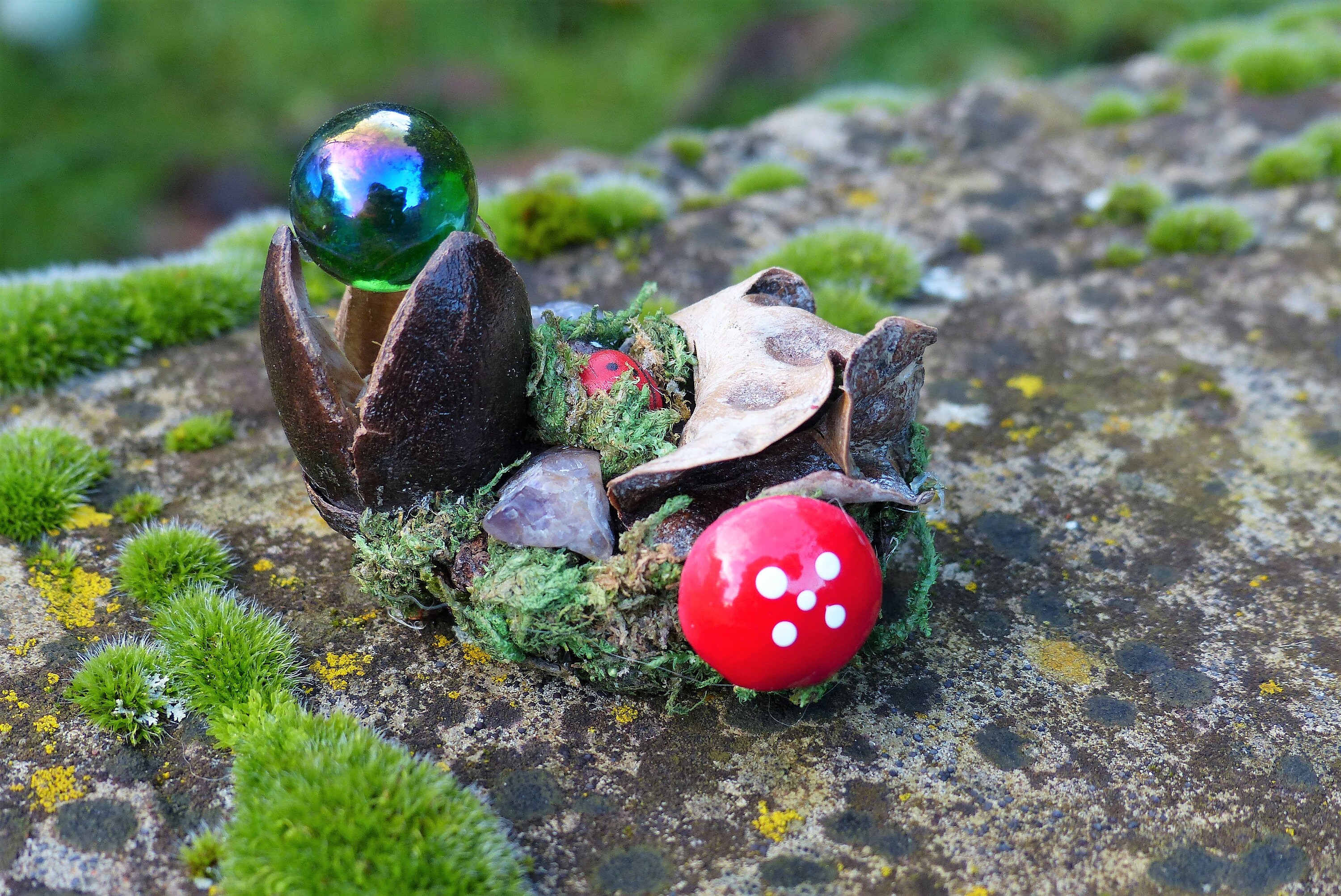Miniature Crystal Ball Glass Orb Fairy House Fairies - Etsy