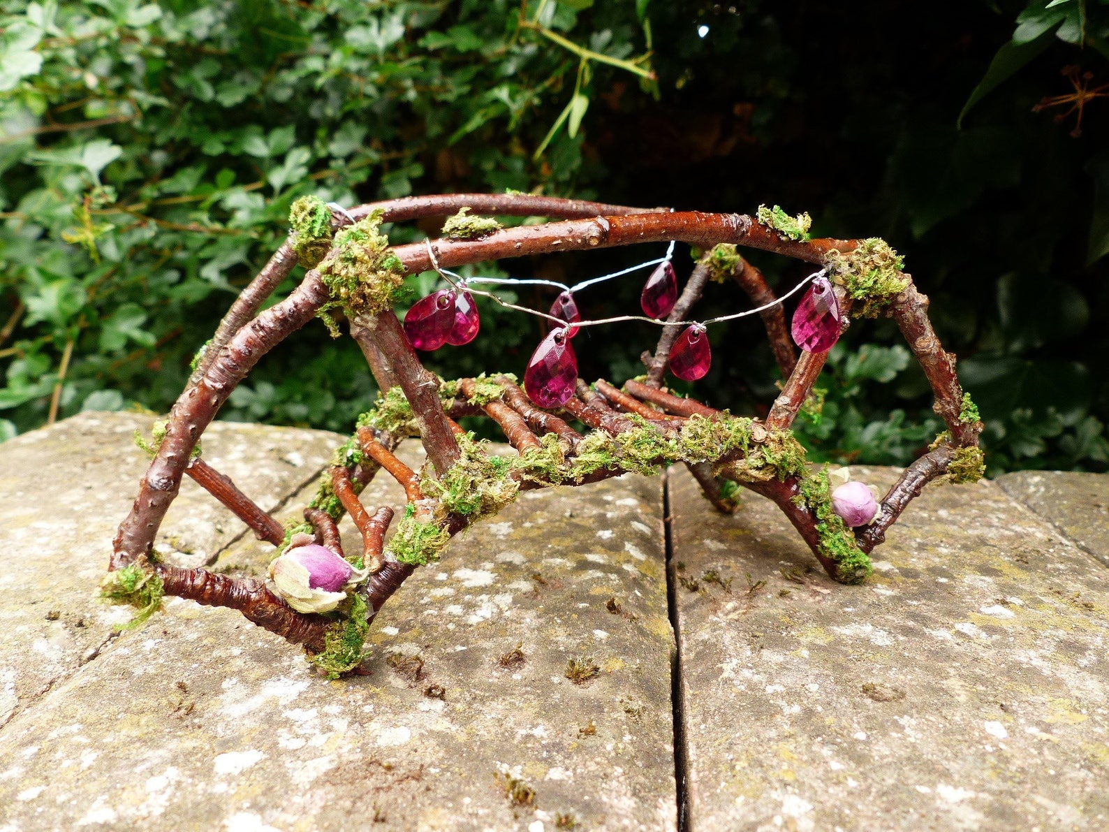 Pink Fairy Bridge Fairy Garden Fairy House Fairy - Etsy UK