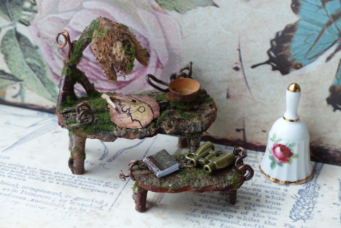 Fairy Table Fairy Miniatures Fairy Garden Fairy Furniture - Etsy