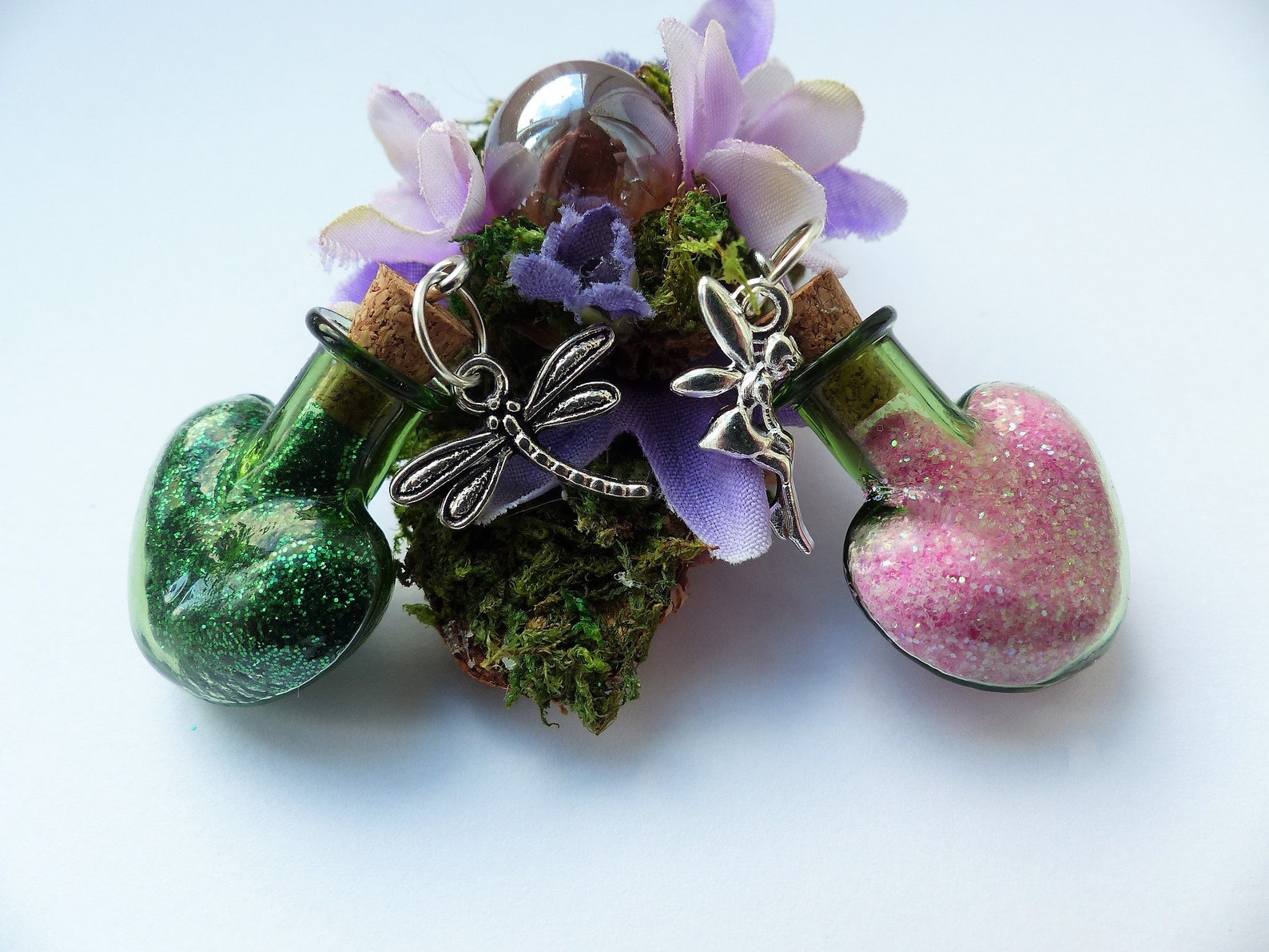 Heart Fairy Dust Good Luck Gift Pendant Jewellery Fairy | Etsy