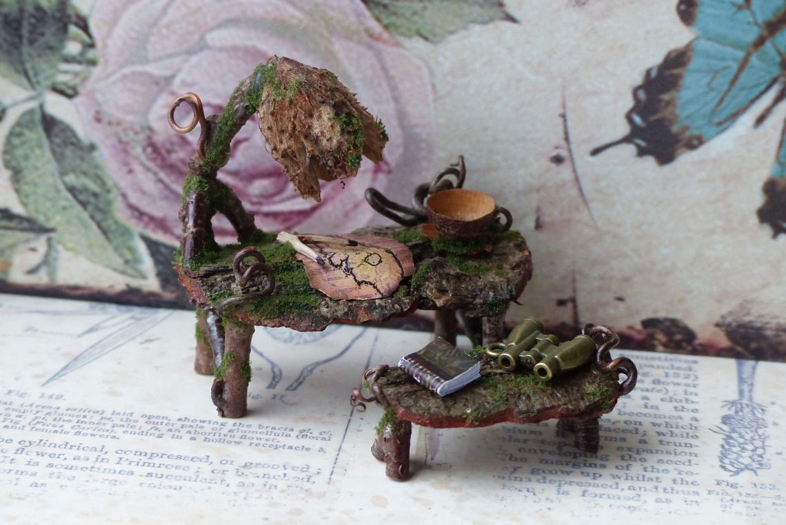 Fairy Table Fairy Miniatures Fairy Garden Fairy Furniture - Etsy
