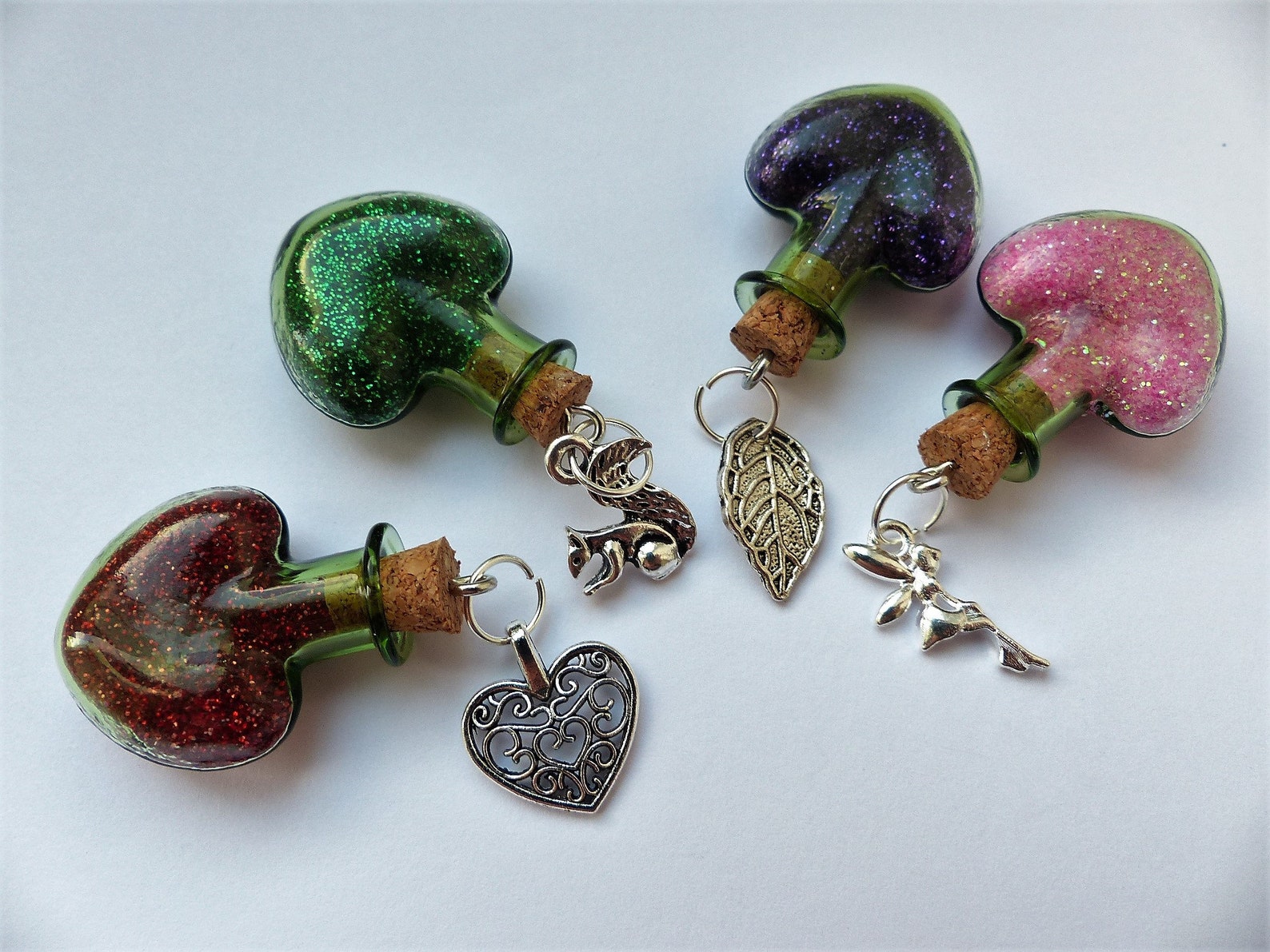 Heart Fairy Dust Good Luck Gift Pendant Jewellery Fairy | Etsy