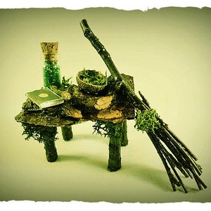 Fairy Magic Table Fairy House, Halloween Gift, Fairy Furniture, Fairy ...
