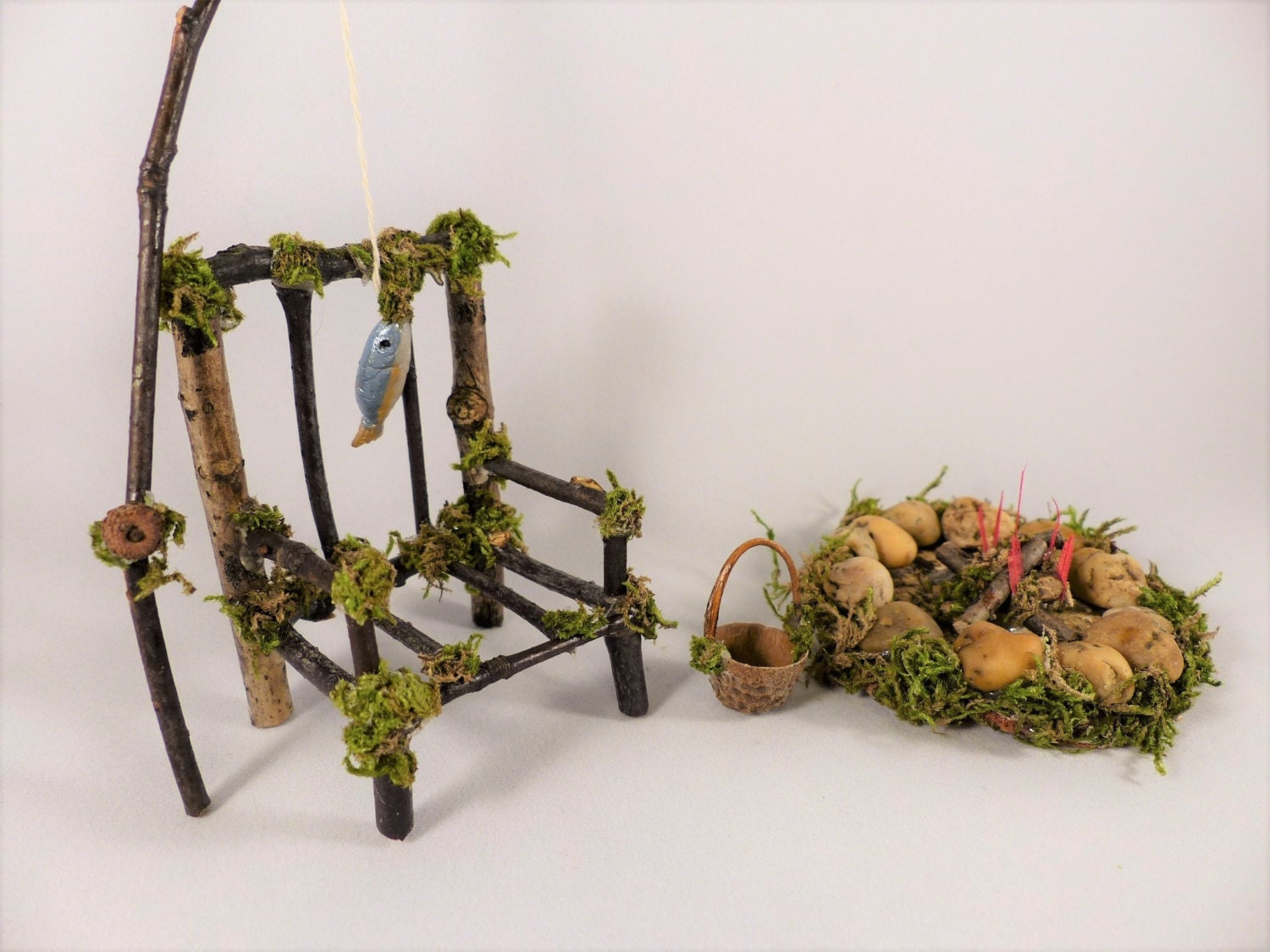 Fairy Campfire Miniature Fairies Camping Miniature | Etsy