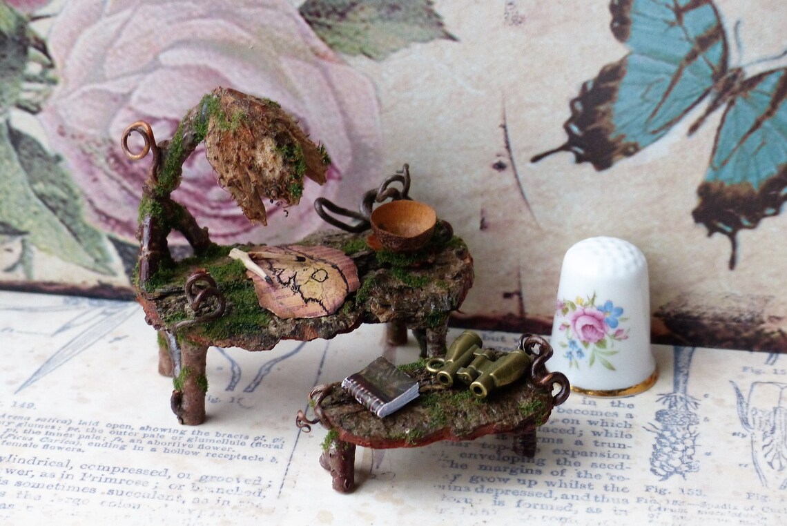 Fairy Table Fairy Miniatures Fairy Garden Fairy Furniture - Etsy