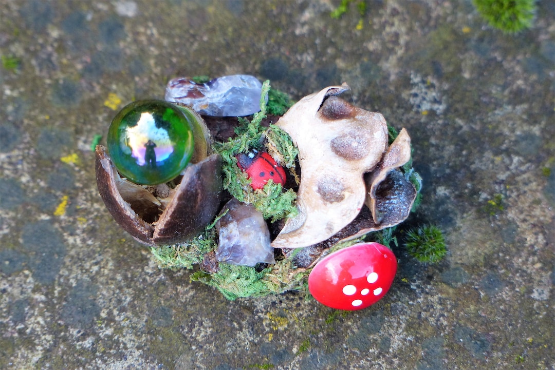 Miniature Crystal Ball Glass Orb Fairy House Fairies - Etsy