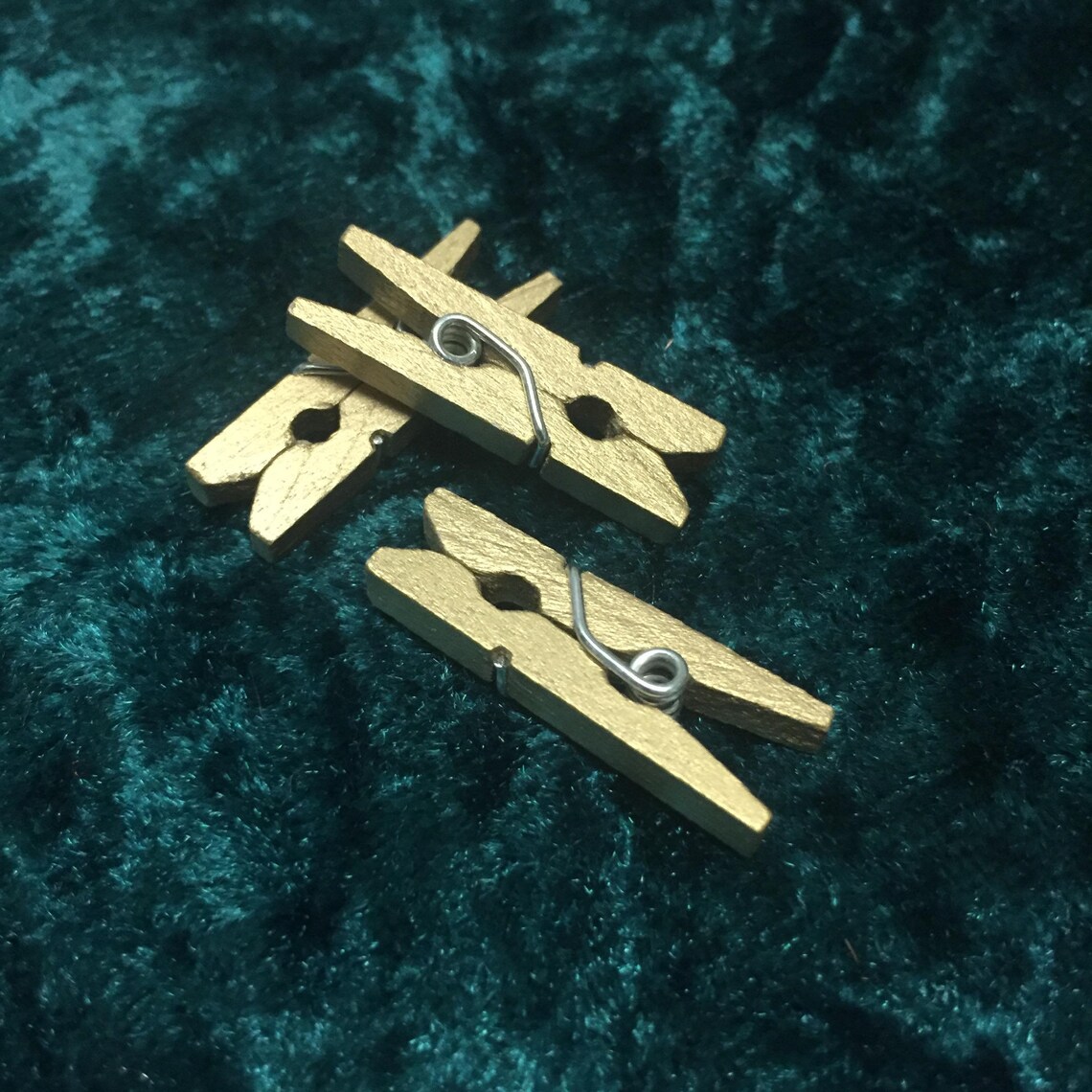 20 Gold Mini Wooden Pegs 25mm Miniature Pegs Fairy Garden - Etsy