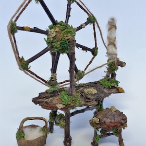 Fairy Spinning Wheel Fairy House Fairy Garden Miniature | Etsy UK