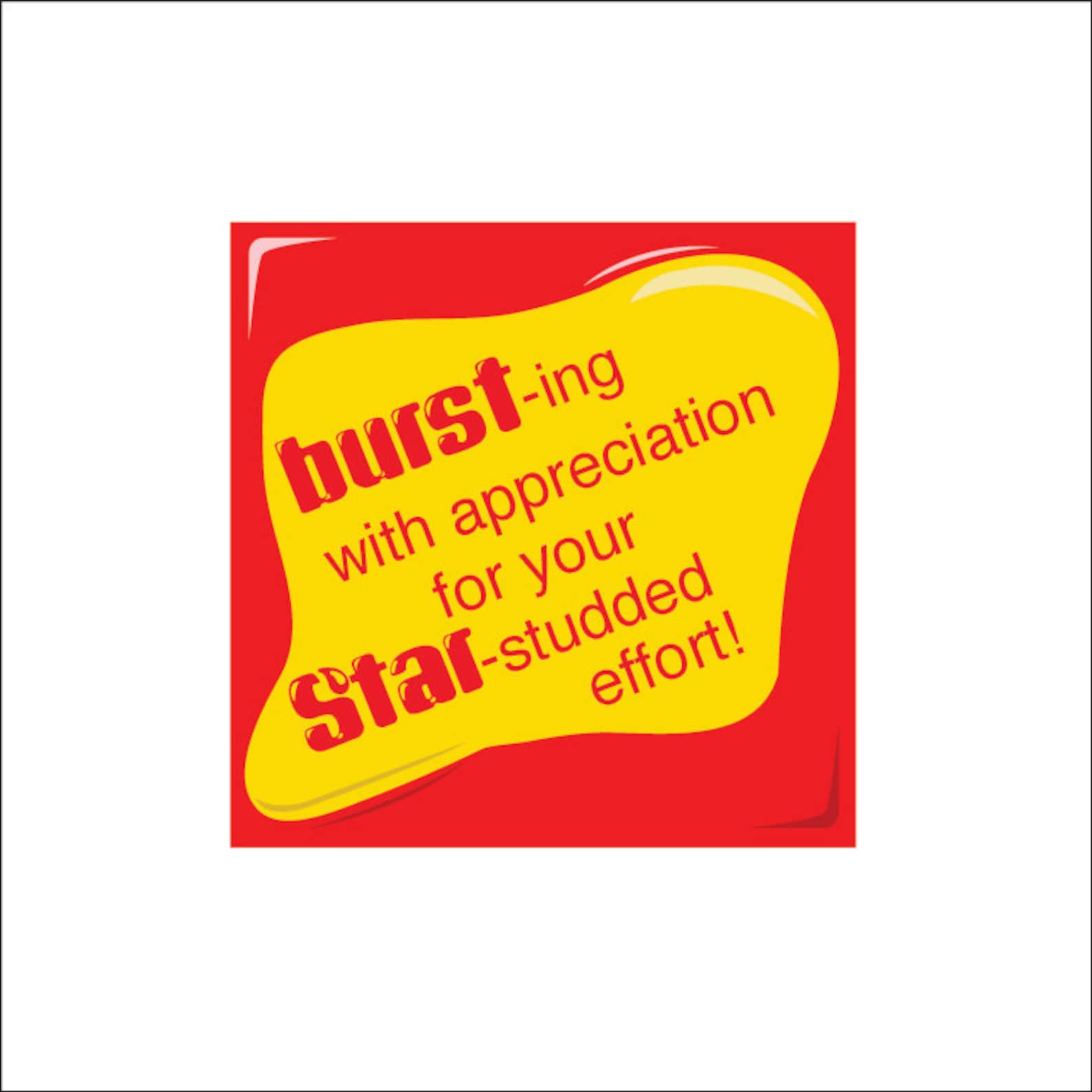 Starburst Gift Tag - Etsy