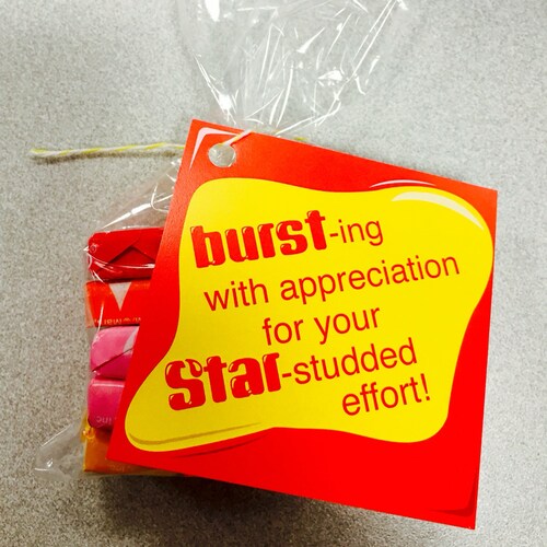 Starburst Gift Tag - Etsy