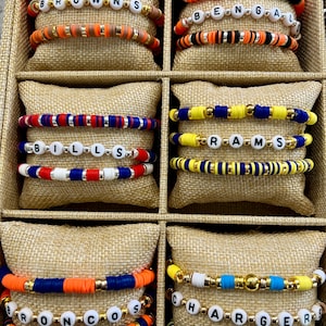 Set of 3 NFL Team Bracelets - Etsy