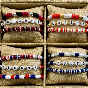 Set of 3 NFL Team Bracelets - Etsy
