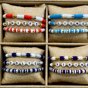 Set of 3 NFL Team Bracelets - Etsy