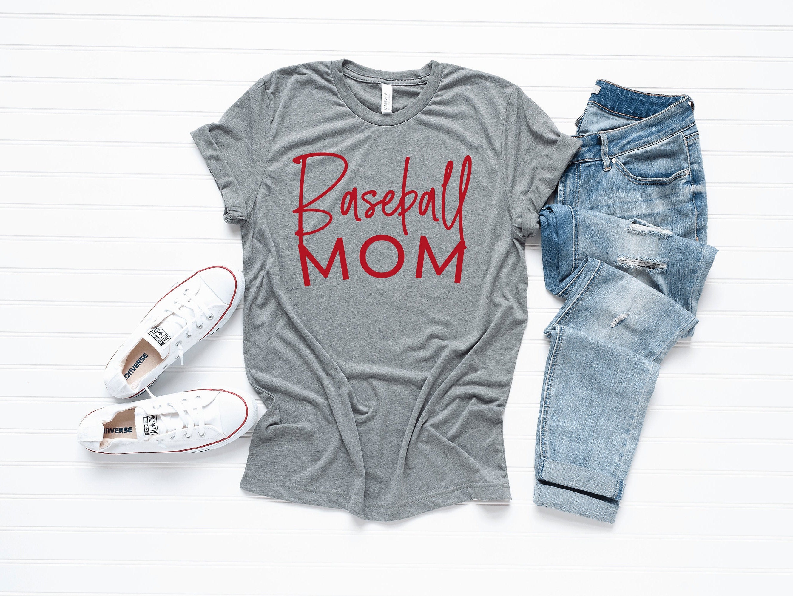 Baseball Mom Baseball Mama Baseball Tee Baseball Shirt | Etsy