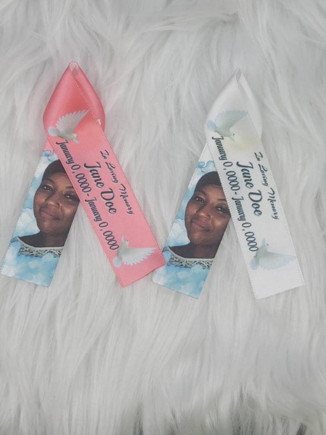Doves and Photo Memorial Ribbons - Etsy