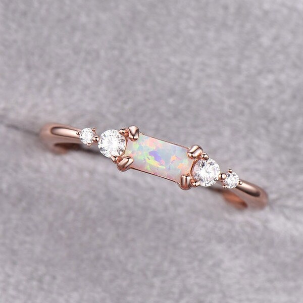 Unique Dainty Engagement Ring - Etsy