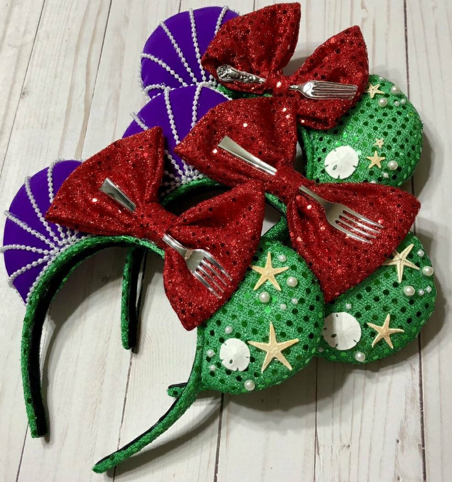 Little Mermaid Ears Mermaid Minnie Ears Ariel Ears | Etsy