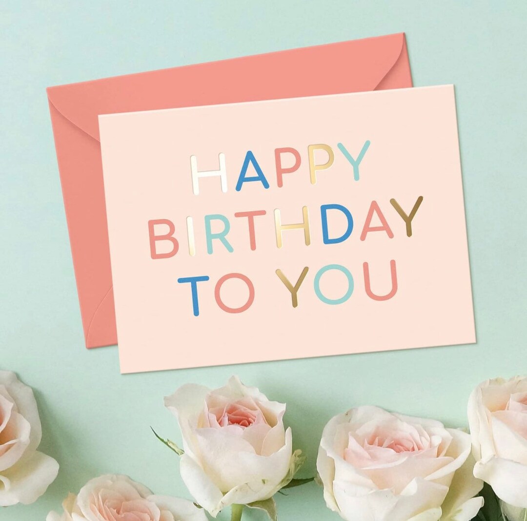 Add A Greeting Card Happy Birthday Card Handwritten Gift Message Build ...