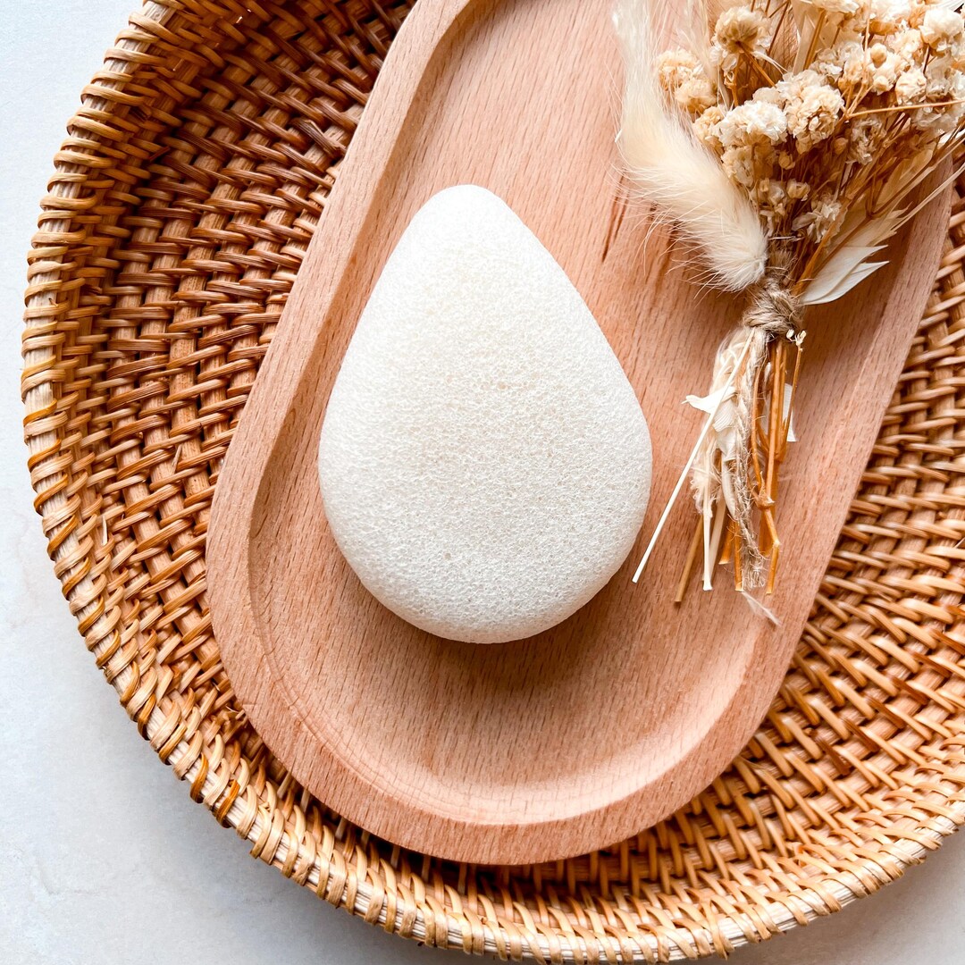 Natural Facial Sponge (set of 2), Konjac Cleansing Sponge, Gentle Face ...