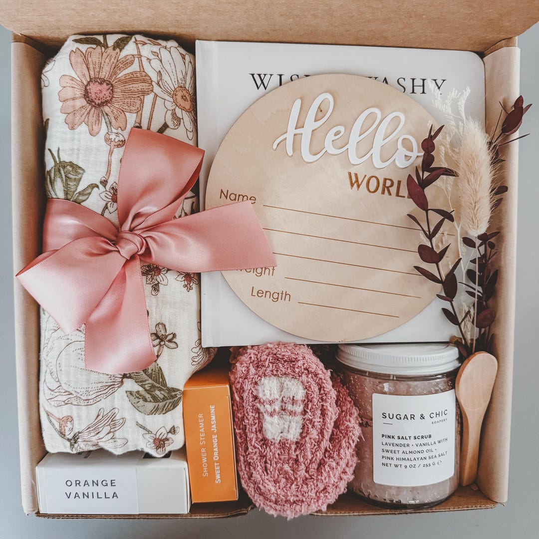 New Mama Spa Gift Box, New Baby Gift, Pregnancy Gift, Baby Shower Gift ...