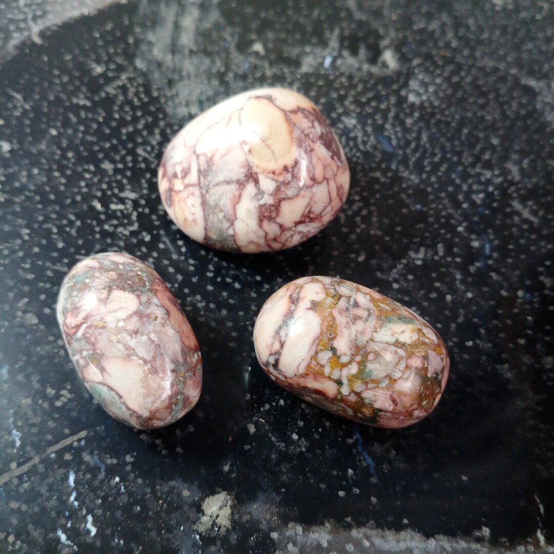 Pink Rose Stone Polish Crystal Tumbled Stone 23 - Etsy