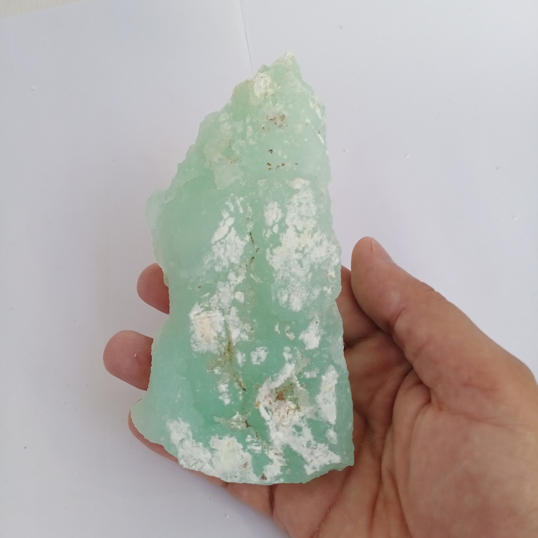383 Gr Natural Chrysoprase Stone Rough Raw Gemstone Quartz Crystal ...